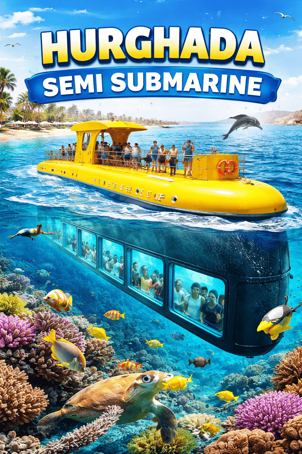 Hurghada Semi Submarine Adventure with 30 Minute Snorkeling - Hurghada ...